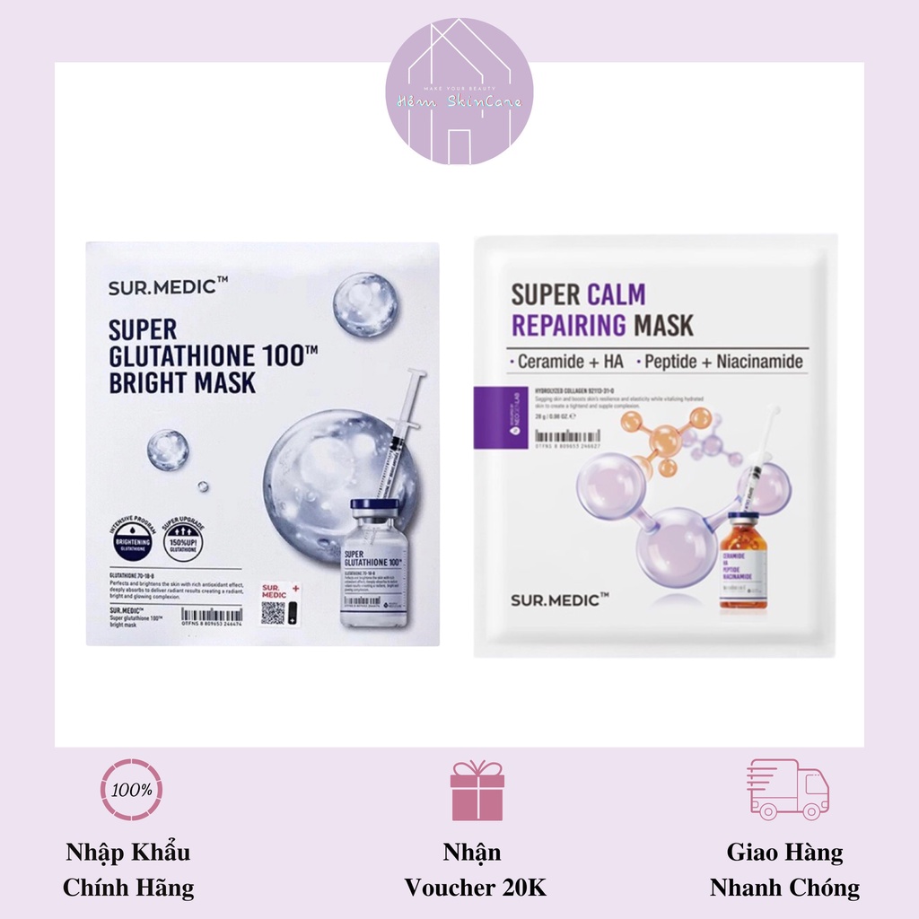 SUR.MEDIC MASK - Mặt Nạ Dưỡng Trắng & Cấp Ẩm Căng Bóng [ Lẻ 1 Miếng ...