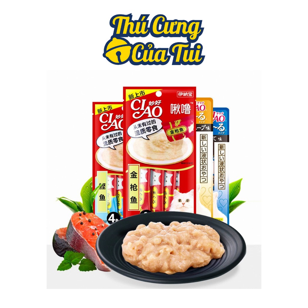 Thức Ăn Cho Mèo Dạng Súp Thưởng Pate Ciao Churu Nhiều Vị 12g - Thú Cưng Của Tui | Shopee Việt Nam