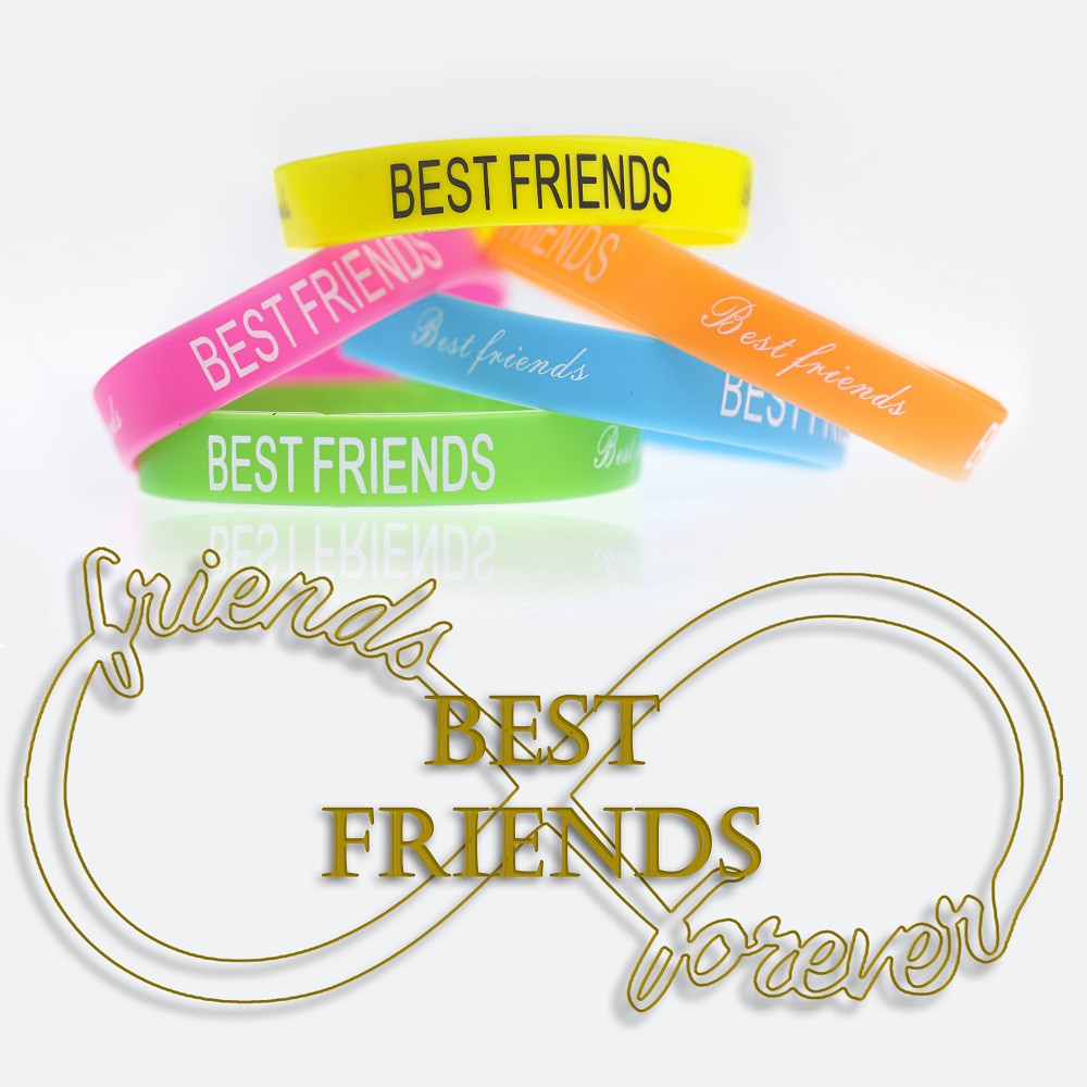 Vòng tay cao su BEST FRIEND ý nghĩa | Shopee Việt Nam