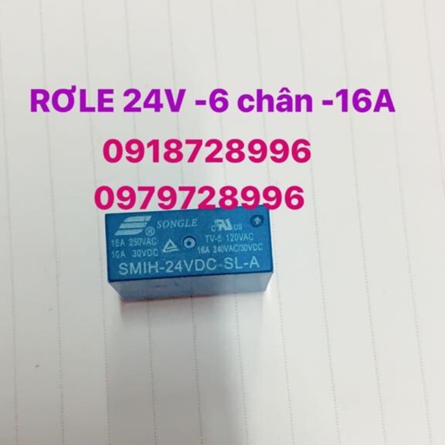 RƠLE 24V -6 chân -16A XANH | Shopee Việt Nam