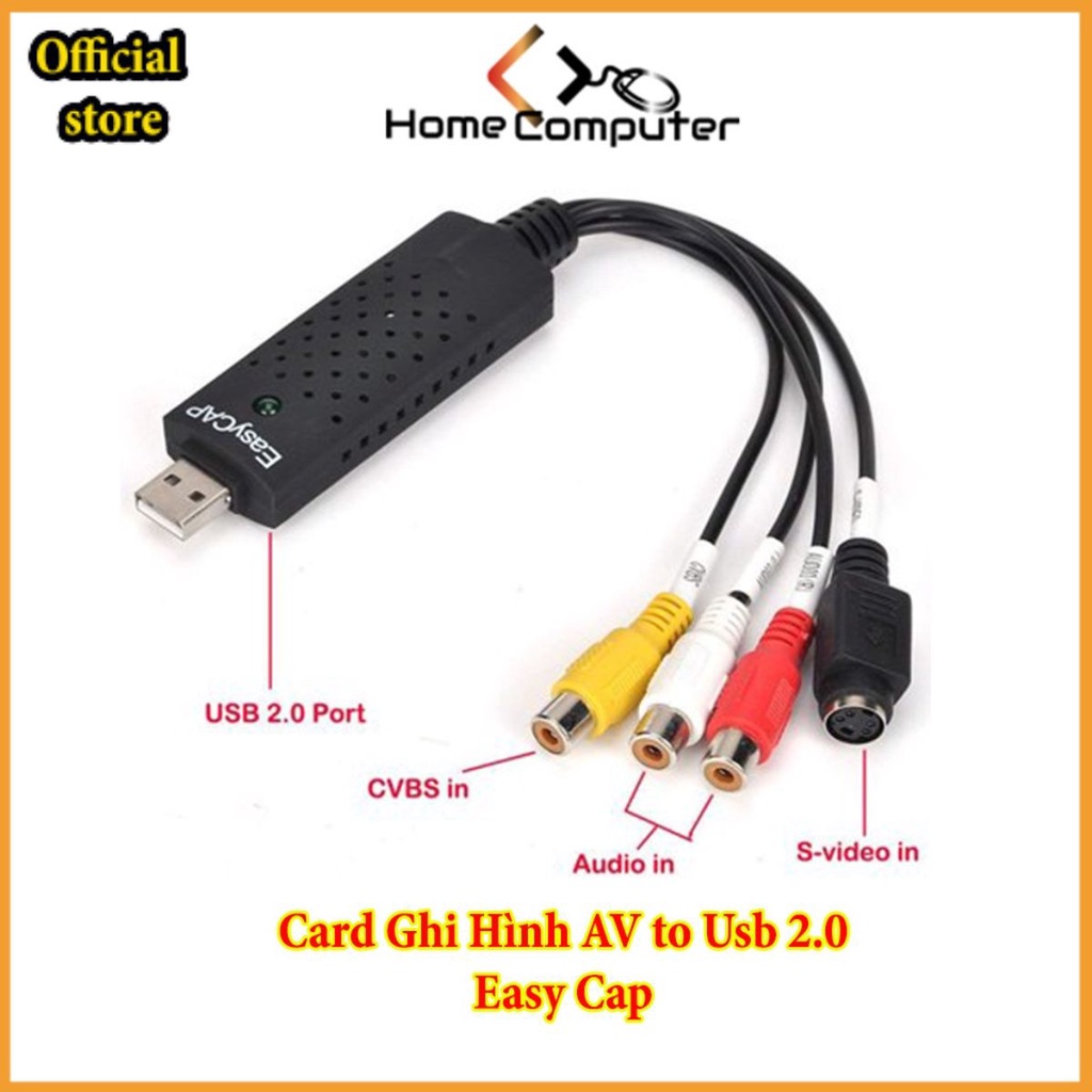 Cáp Ghi Hình - Cáp USB Easycap 2.0 Ghi Video Từ Camera, Tivi Vào Máy ...