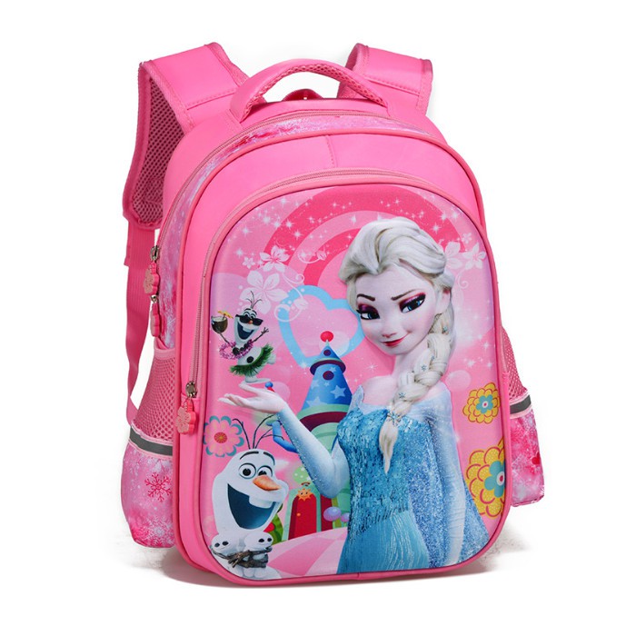 Balo công chúa Elsa 3D 5-8 tuổi mầu Tím - Balo học sinh - Balo trẻ em ...