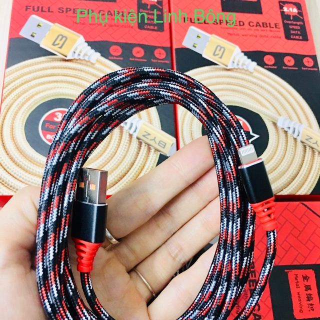 [ CHÍNH HÃNG BH 6 THÁNG ] DÂY SẠC DÙ 3 mét 090i SẠC NHANH, CHÍNH HÃNG BYZ, SIÊU BỀN, CHỐNG ĐỨT ...