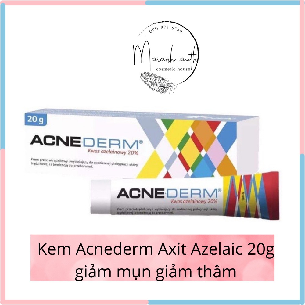 Kem Acnederm Giảm Mụn Làm Trắng Da Acne Derm 20% Axit Azelaic 20g ...