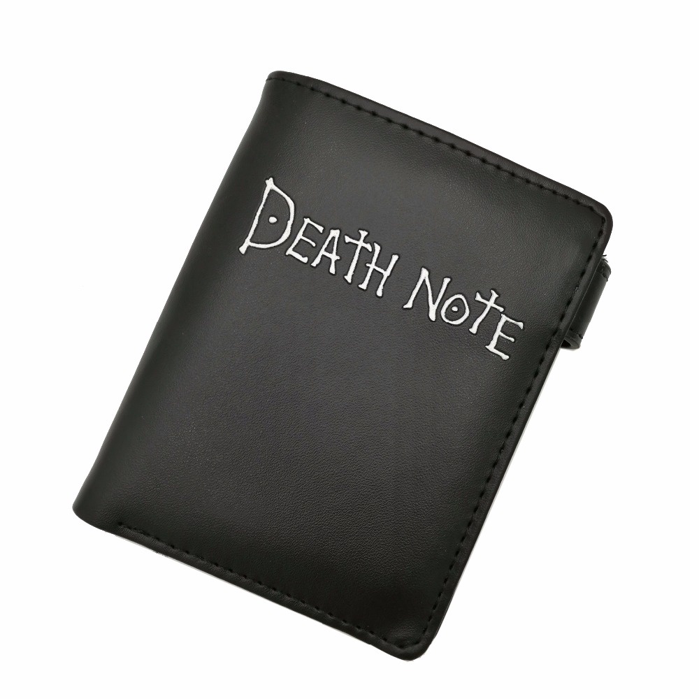 Ví da PU gài nút trang trí chữ Death Note phong cách Anime | Shopee ...