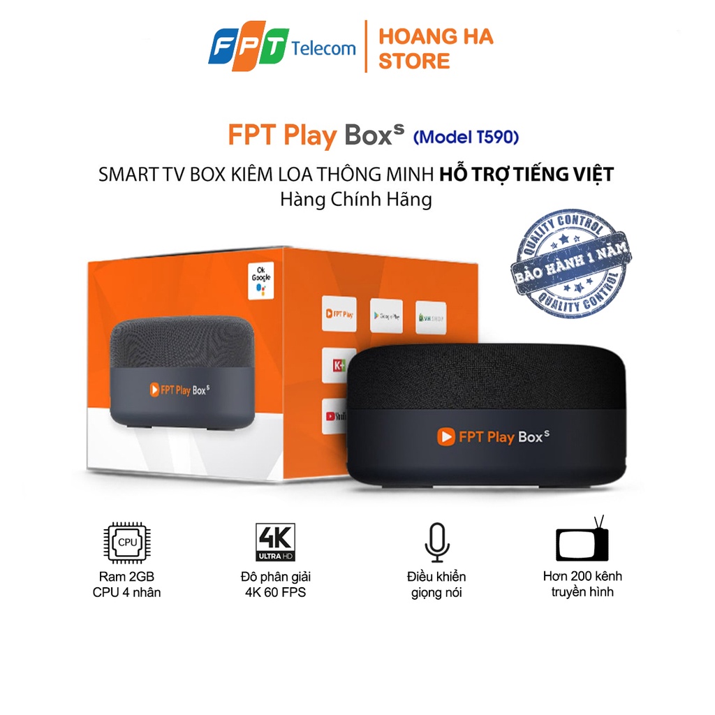 [Chính hãng FPT] FPT Play Box S 590 Điều Khiển Bằng Giọng Nói Không ...