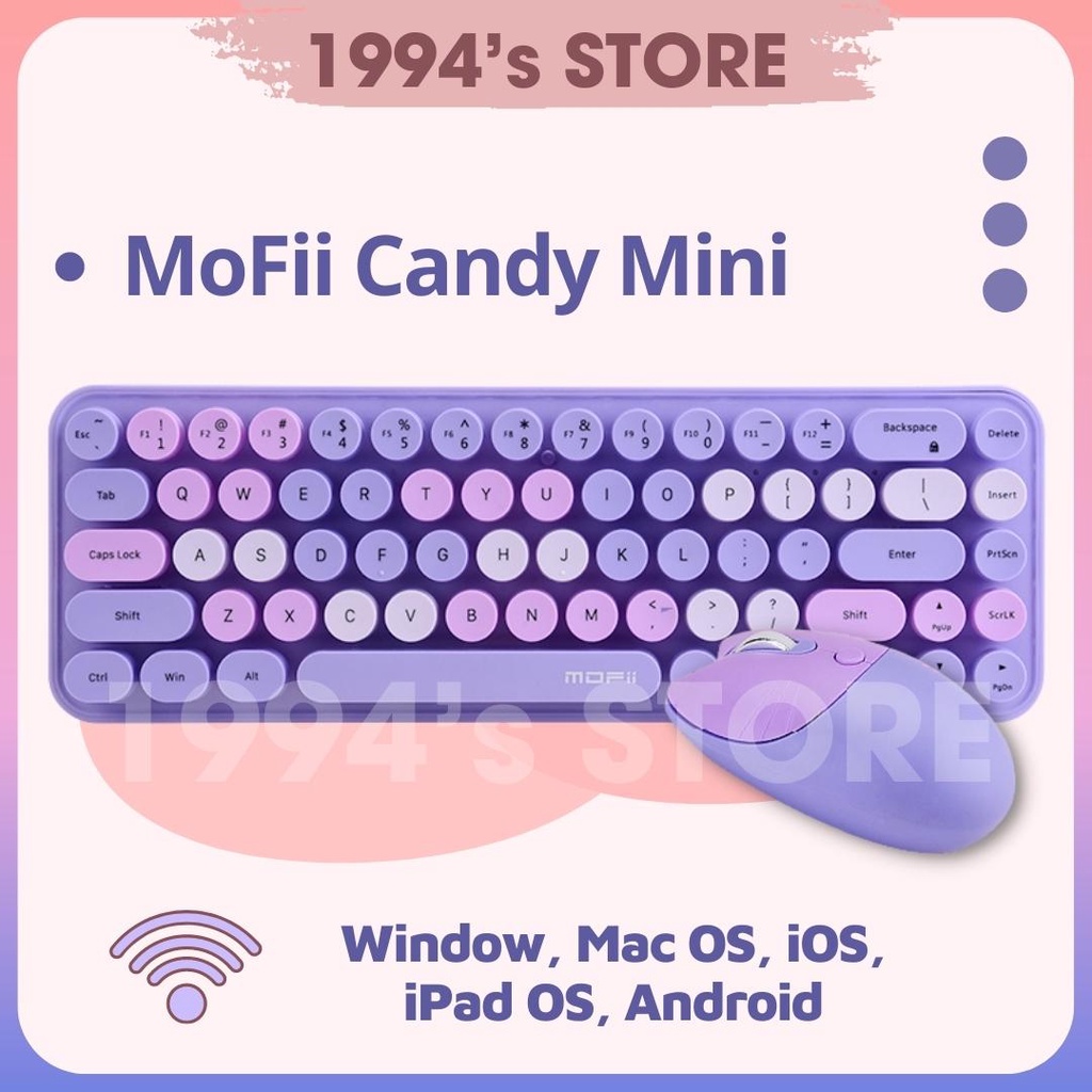 Combo bàn phím giả cơ và chuột không dây MoFii Ferris Mini dùng cho Máy ...