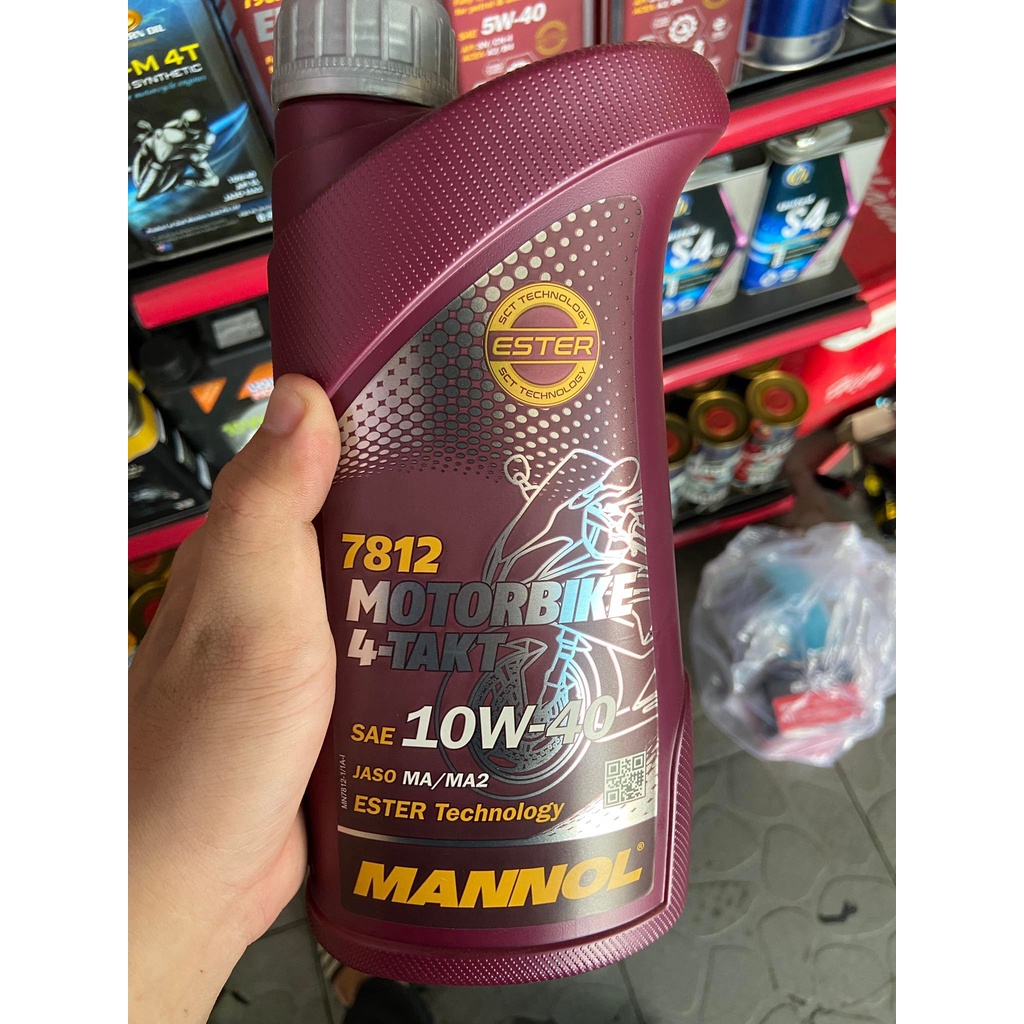 Nhớt MANNOL 7812 Motorbike 4 - Takt 10W40 1L Nhớt Xe Số Xe Côn Tay ...