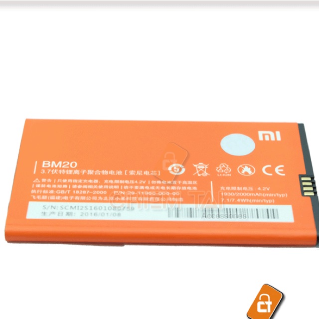 Pin Battery Xiaomi BM20 - 1930 / 2000 mAh (Xiaomi Mi 2 / Mi 2S / M2 / M2i) | Shopee Việt Nam