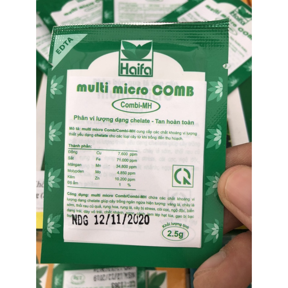 2.5g Phân vi lượng chelate Multi Micro Combi Haifa Israel hiệu quả vượt ...