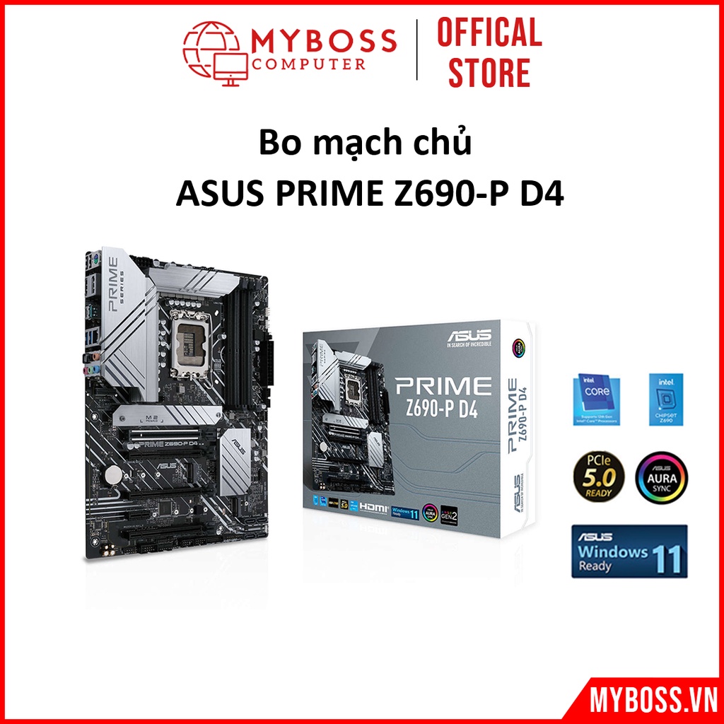 Bo mạch chủ Mainboard ASUS PRIME Z690-P D4 (Intel Z690, Socket 1700 ...