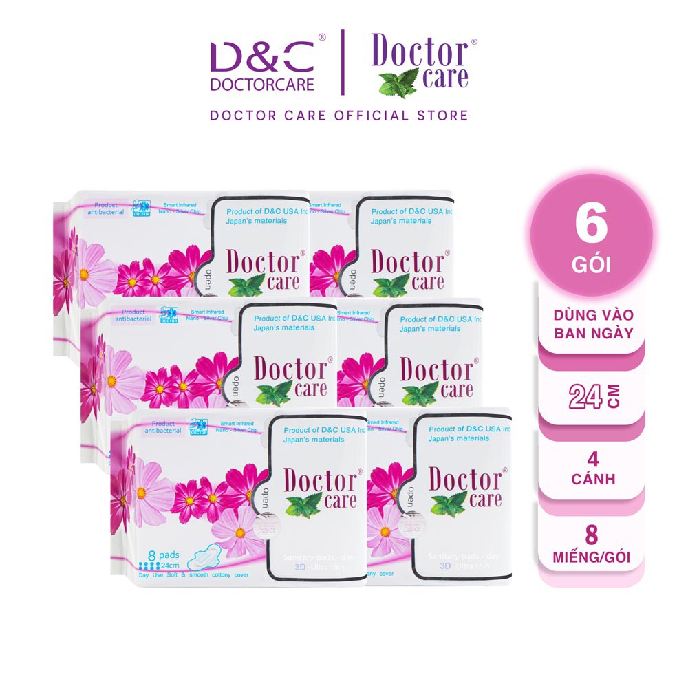 Băng vệ sinh thảo dược Doctor Care ban ngày 24cm Combo 6 gói | Shopee ...