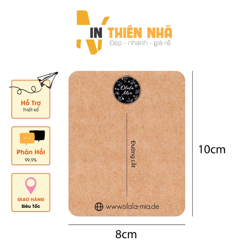 In tem nhãn giấy kraft, xi măng sticker, decan A3 theo yêu cầu | Shopee ...