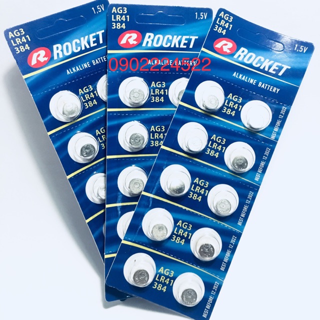 Pin AG3/LR41 Rocket chính hãng | Shopee Việt Nam