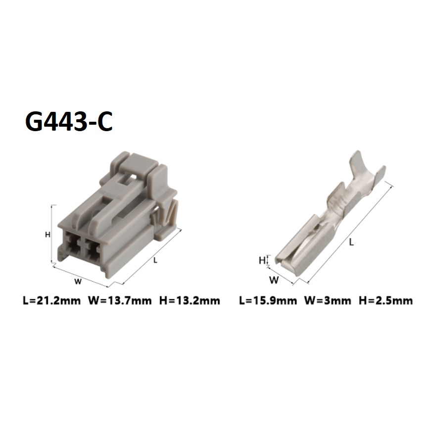 G443-Giắc cắm khóa 2 lỗ màu xám 2.2mm | Shopee Việt Nam