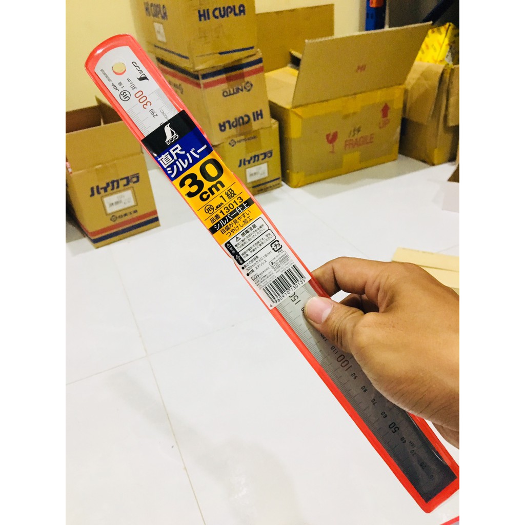 Thước lá Shinwa- Nhật Bản, Thước mạ crom 13013 (30cm) | Shopee Việt Nam