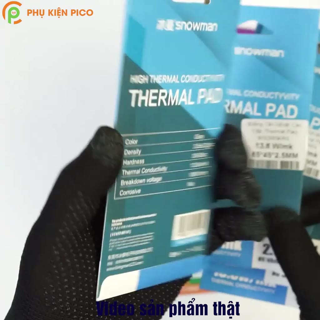 Miếng tản nhiệt cao cấp Thermal Pad SNOWMAN 16.8 W/mk chính hãng tản ...