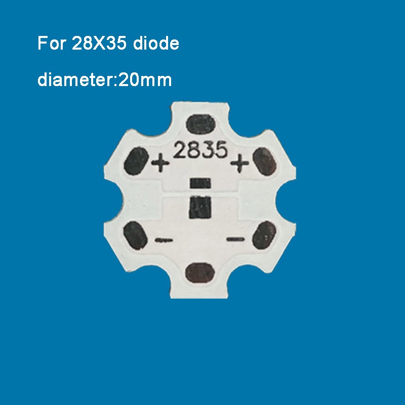 Set 10 Tấm Tản Nhiệt 50 Bóng LED PCB 20mm Dành Cho LED 2835 3030 3535 ...