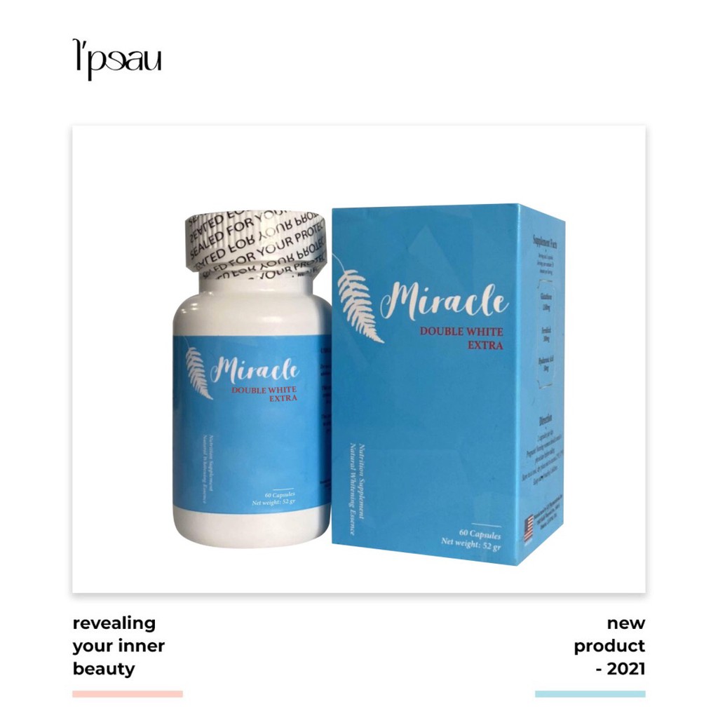 Viên Uống Trắng Da, Giảm Nám, Chống nắng MIRACLE Double White Extra Hộp ...