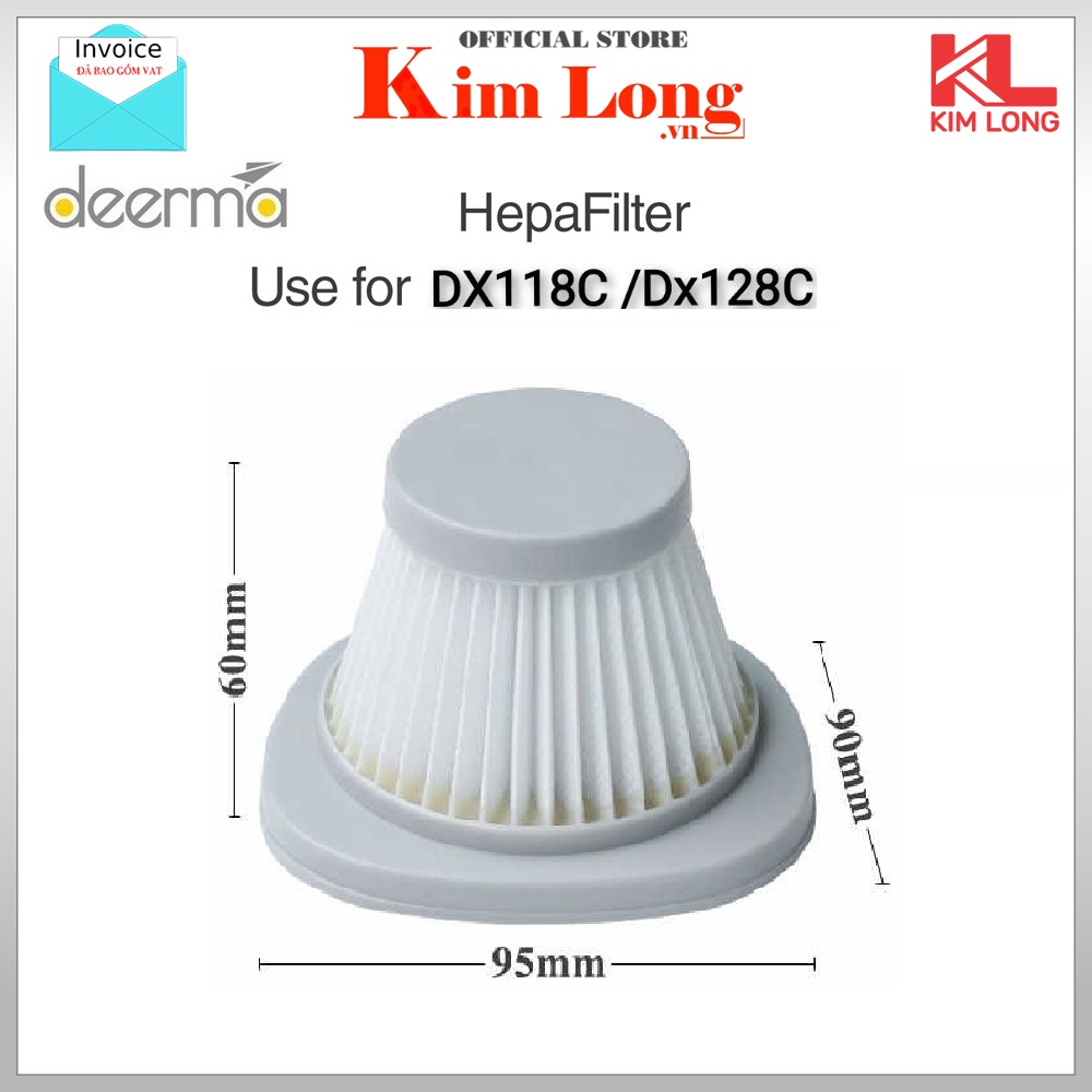 Lõi Lọc - Bộ Lọc máy hút bụi Deerma DX118C/DX128C - Hàng chính hãng ...