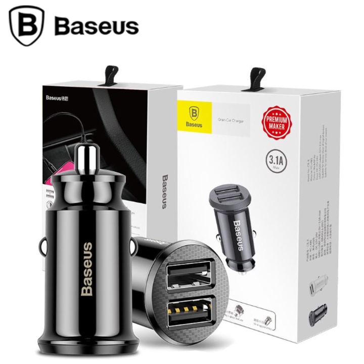 [GIÁ SỐC - HÀNG CHÍNH HÃNG] Tẩu sạc trên ô tô, chính hãng Baseus CCALL-ML01, dòng 2.4A, công ...