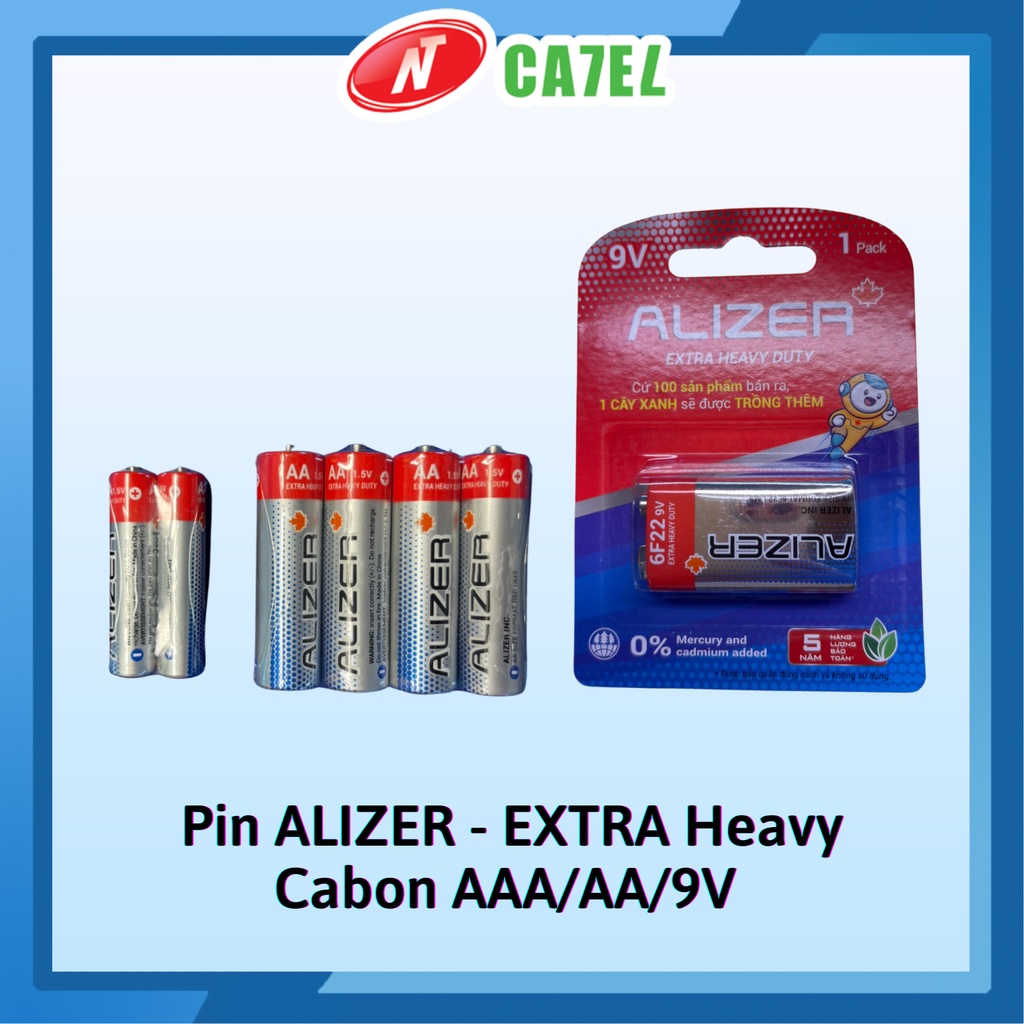 Pin ALIZER - EXTRA Heavy Cabon AA/AAA/9V thay điều khiển remote tivi ...
