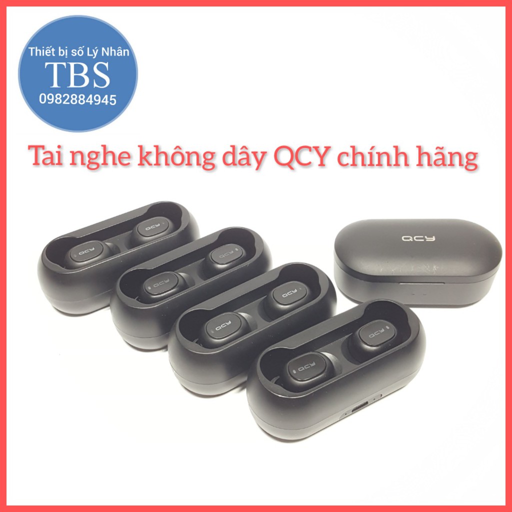 Tai nghe không dây QCY chính hãng mã QCY-T3 - Đen | Shopee Việt Nam
