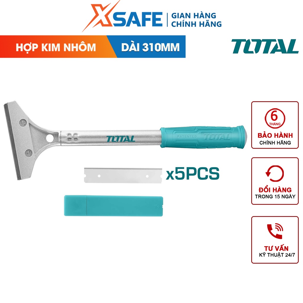 Sủi cạo sơn kim loại TOTAL THT183201 chất liệu hợp kim nhôm, kèm 6 lưỡi ...