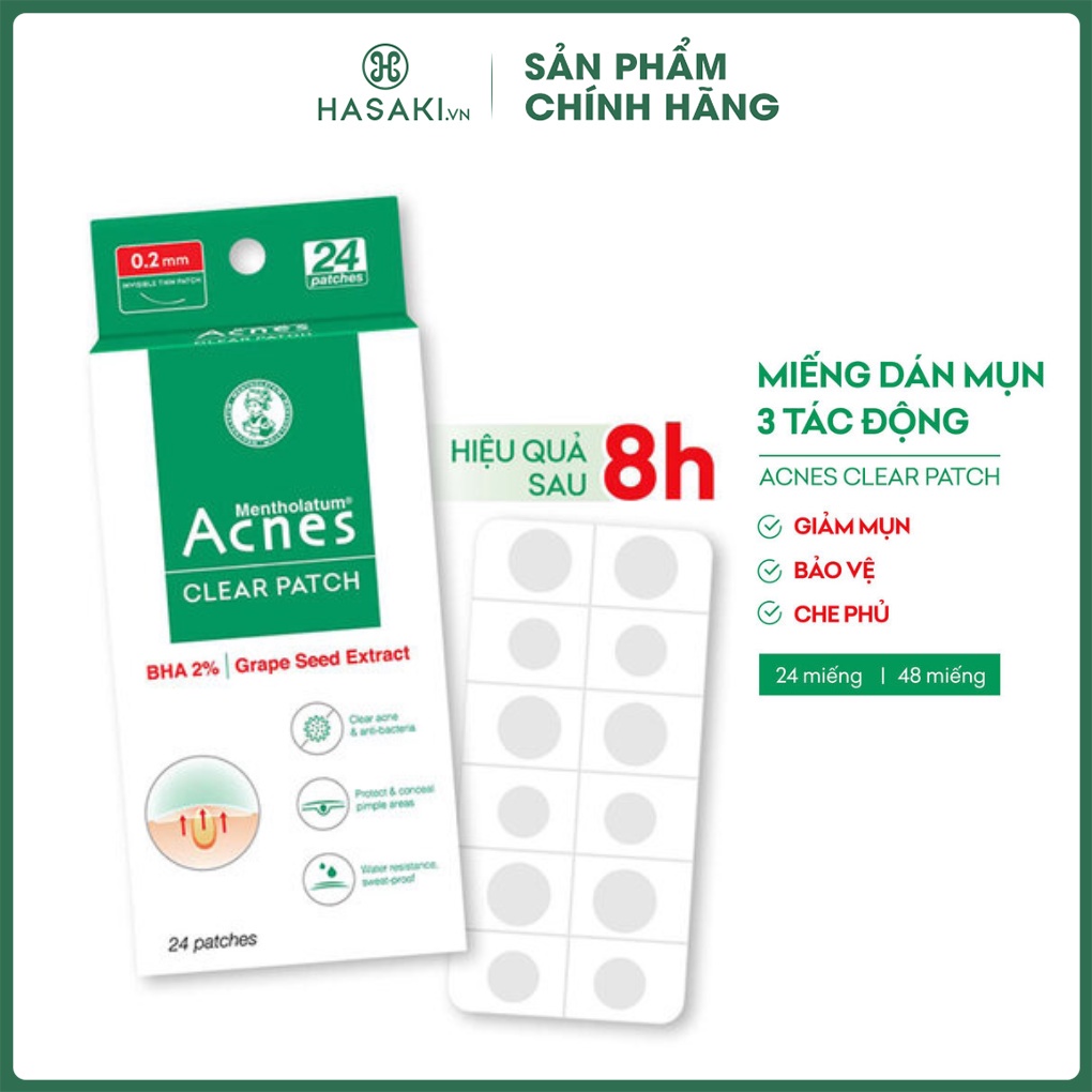 Miếng Dán Mụn Acnes Giúp Giảm Mụn 48 Miếng Clear Patch Hasaki sản phẩm ...