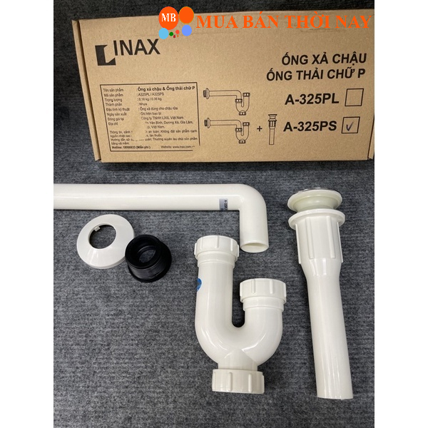 Bộ xả nhựa INAX A 325PS, Co P thải nhựa INAX A 325PL, ống thải co P ...
