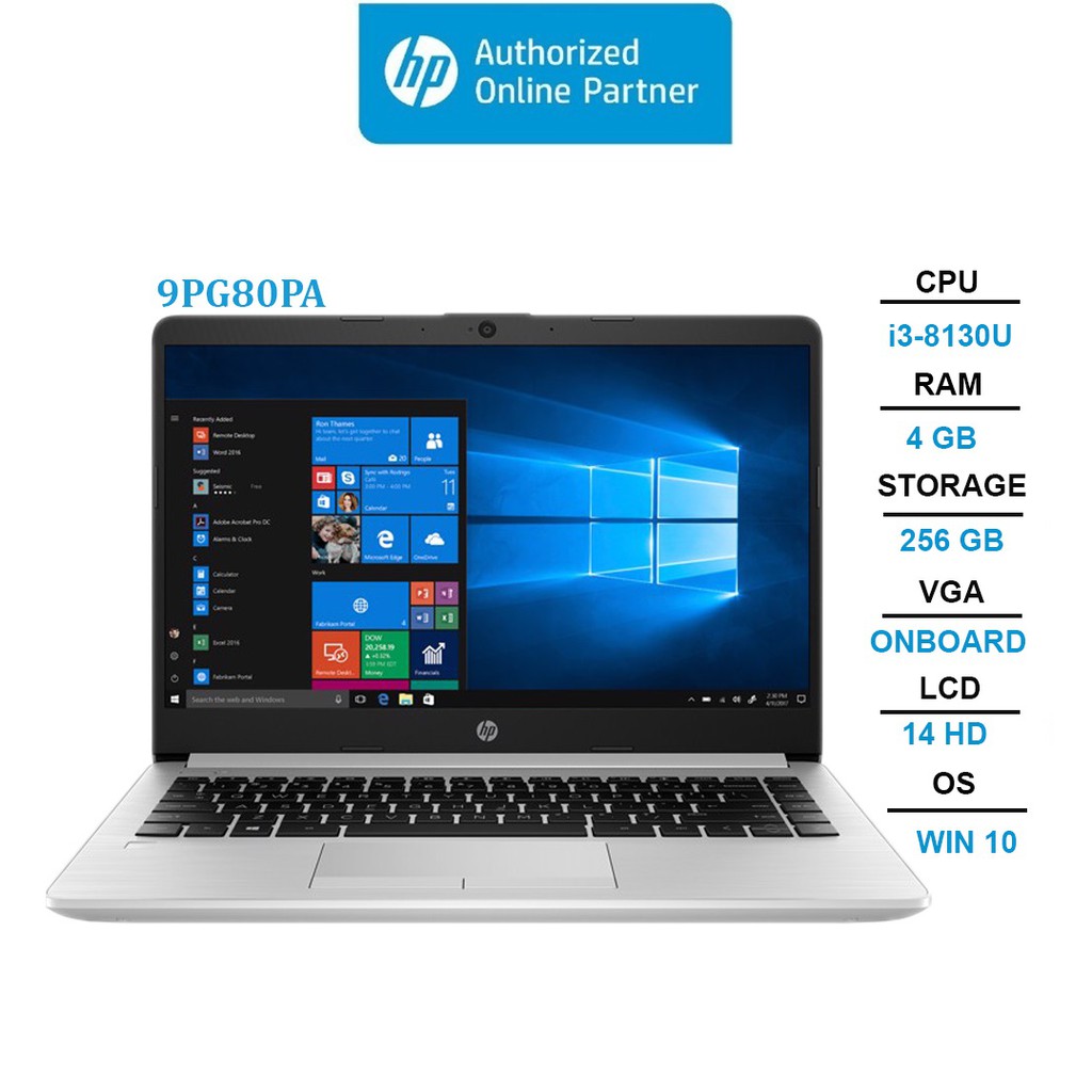 Laptop HP 348 G7 9PG80PA i3-8130U | 4GB | 256GB | Intel UHD Graphics ...