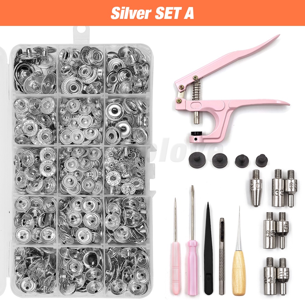 Alat Pasang Butang Besi Bộ Dụng Cụ Kìm Kẹp Kim Loại Với Khóa Cài Cài ...