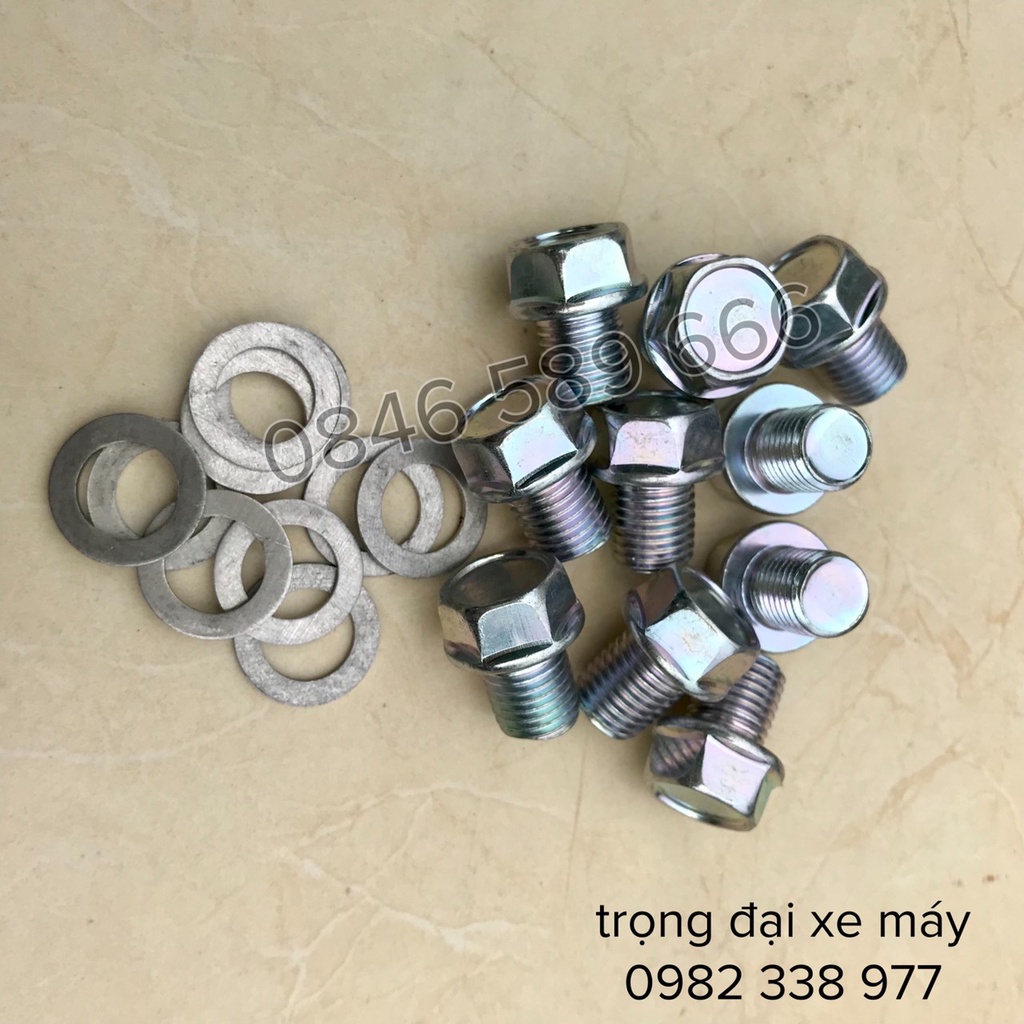 Bộ taro + 10 ốc dầu 13ly sử lý chờn ren ốc dầu xe máy | Shopee Việt Nam