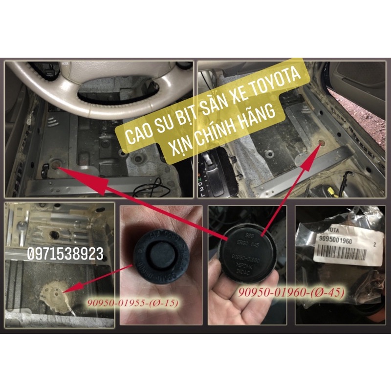 cao su sàn xe sườn xe toyota xịn chính hãng 9095001960 9095001955 ...