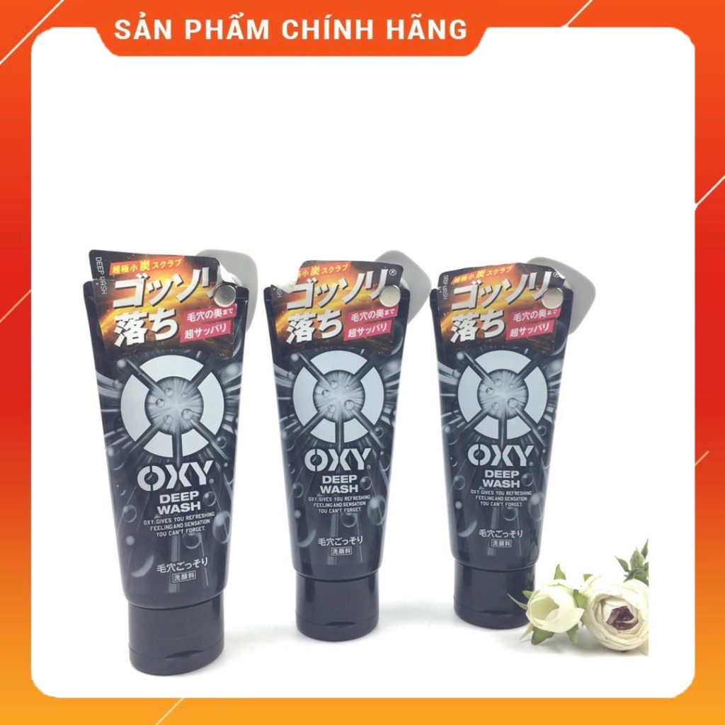 Sữa rửa mặt cho da dầu mụn Nam, Oxy deep wash Nhật 130g | Shopee Việt Nam