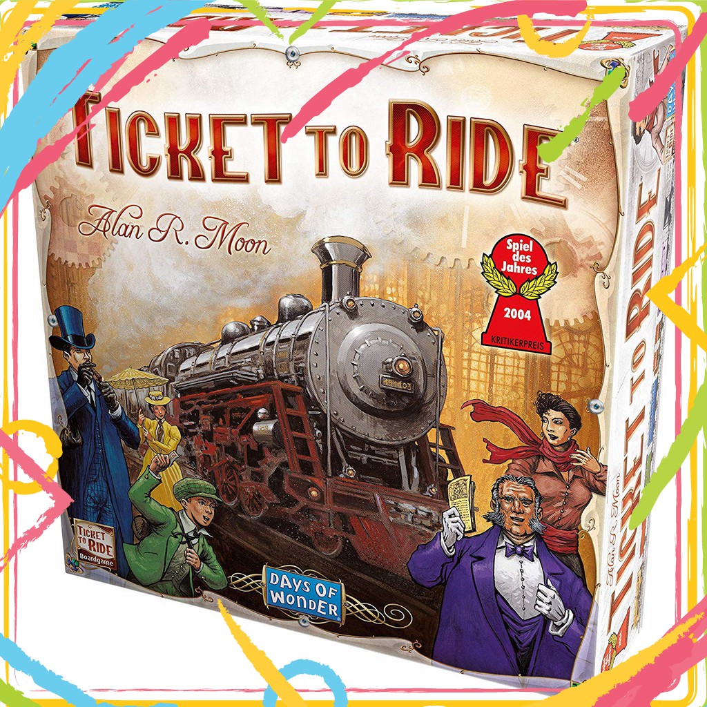 Đồ Chơi Board Game Ticket to Ride US Bản Đồ Nước Mỹ Tiếng Anh Chuẩn ...