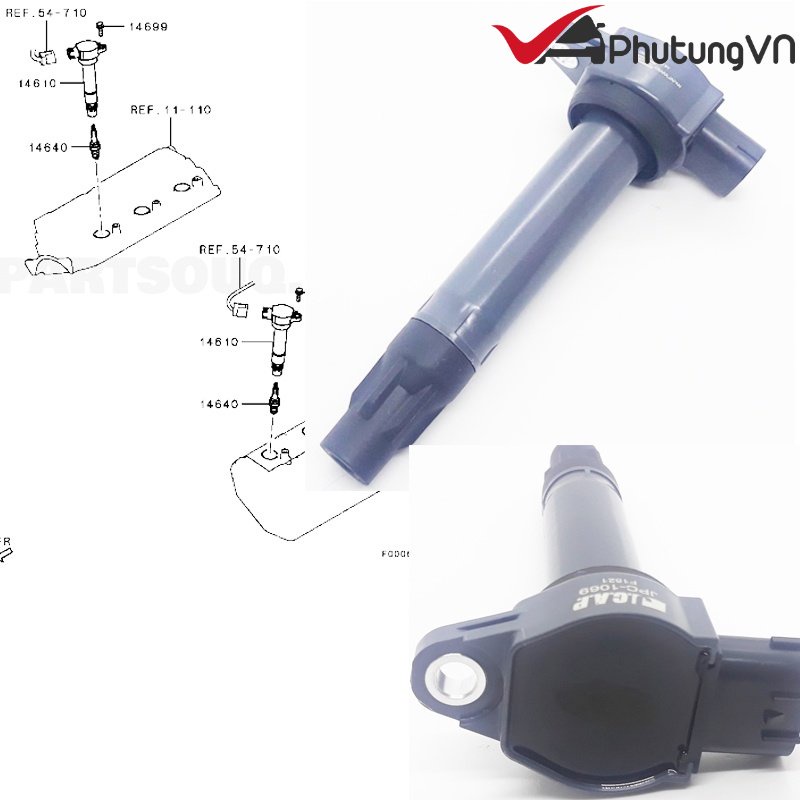 Mobin Mitsubishi Pajero,Mô bin đánh lửa Mitsubishi Pajero 1832A016 ...