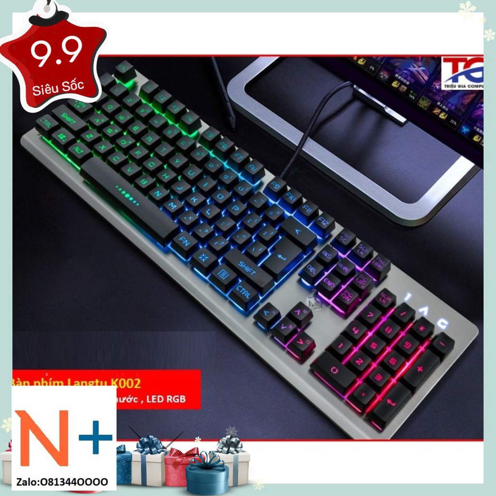 BÀN PHÍM GIẢ CƠ LANGTU K002-B GAMING - CHÍNH HÃNG | Shopee Việt Nam