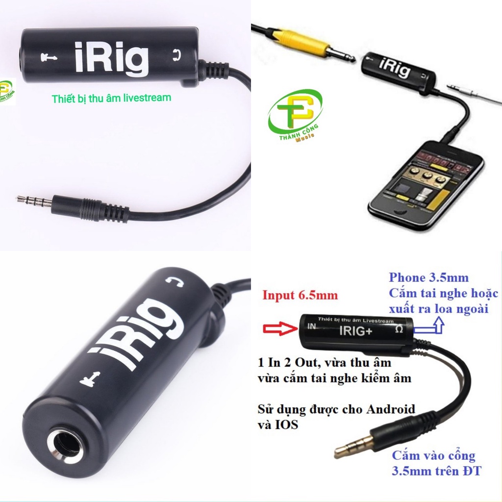 Thiết bị thu âm live stream Irig | Shopee Việt Nam