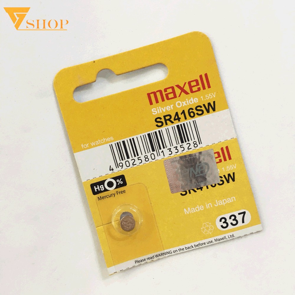 Pin Đồng Hồ Maxell SR416SW-337 Chính Hãng | Shopee Việt Nam