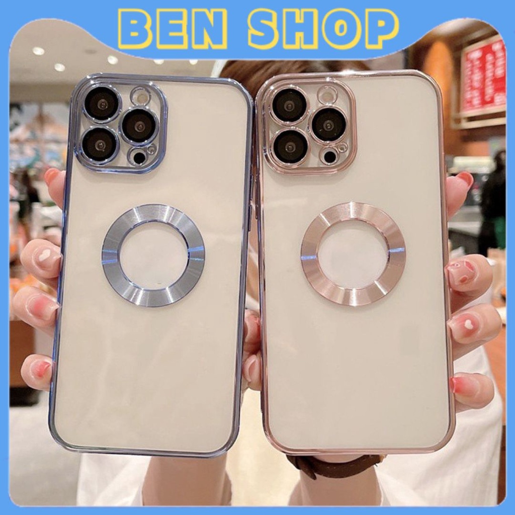 Ốp lưng iphone viền xi hở táo BVC 6/6plus/6s/6splus/7/7plus/8/8plus/x/xr/xs/11/12/13/pro/max ...