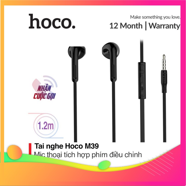 [HOCO] Tai nghe nhét tai Hoco M39 Super Bass tương thích các dòng điện ...