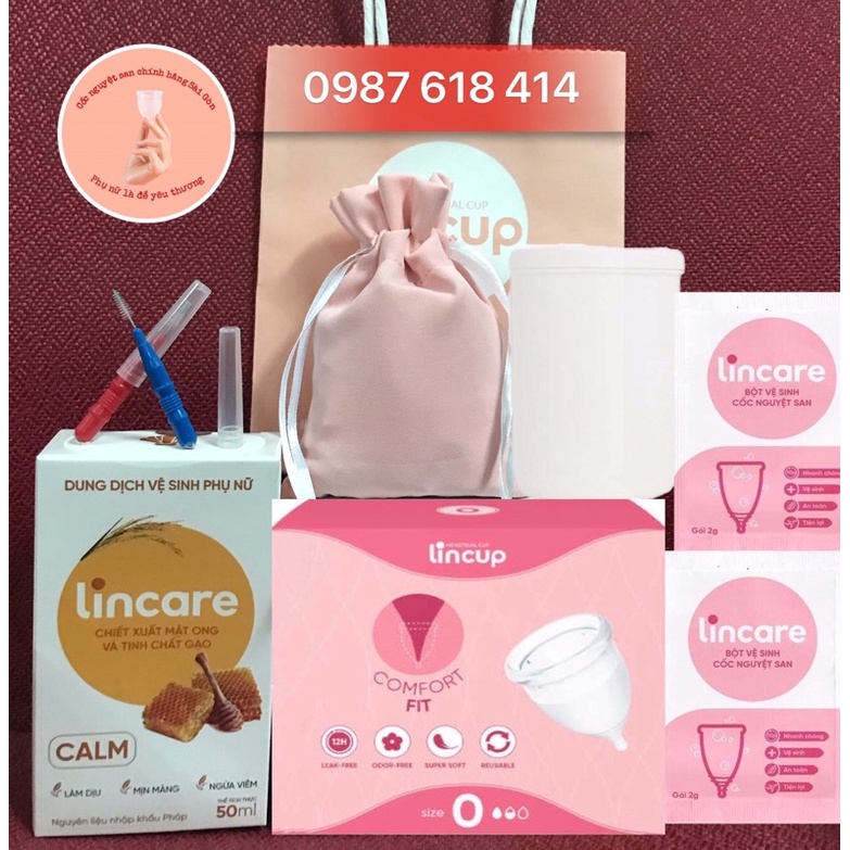 (MẪU MỚI, FULL QUÀ) Bộ cốc nguyệt san Lincup đủ size, chính hãng nhập khẩu từ Mỹ | Shopee Việt Nam