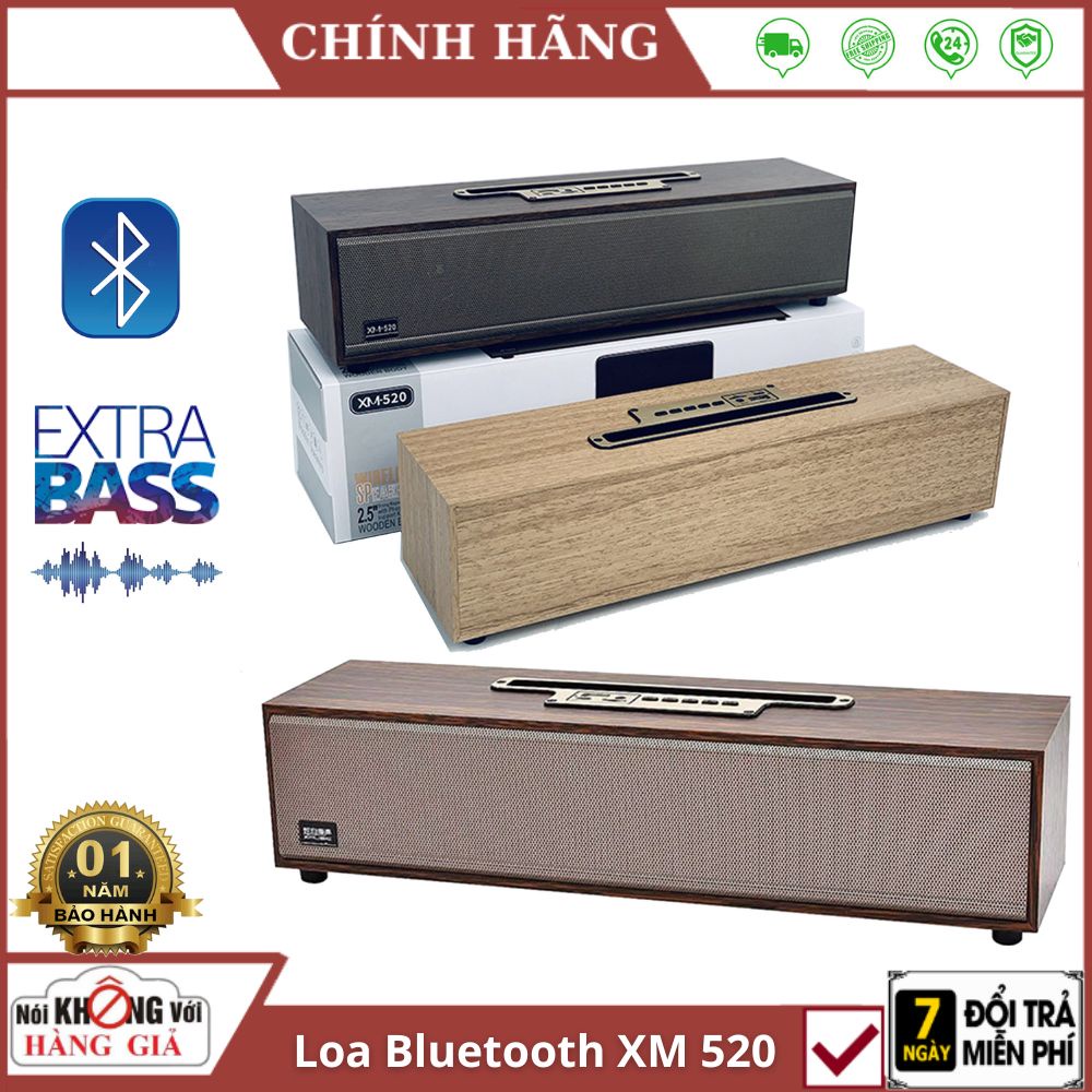 Loa bluetooth XM 520 Bass mạnh, công suất 20W siêu trầm , thiết kế vỏ ...
