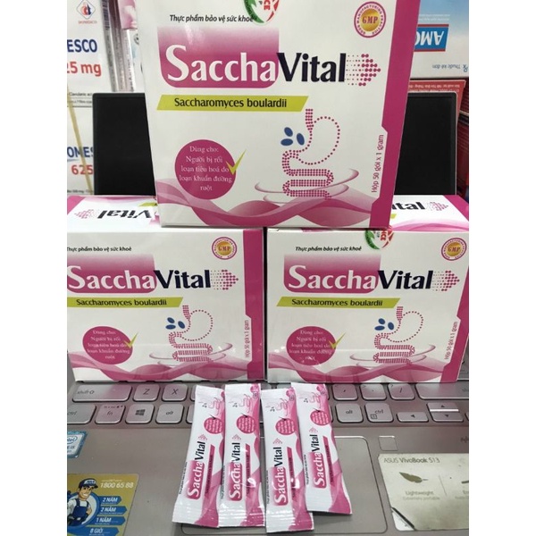 Saccha Vital cân hằng hệ vi sinh đường ruột, giảm rối loạn tiêu hóa ...