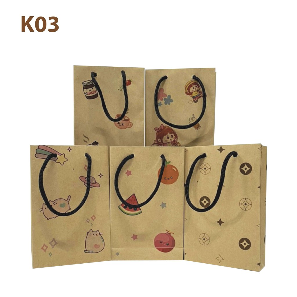 Túi Giấy đựng Mỹ Phẩm K03 Kt 14 X X 9 X 3 Cm Họa Tiết Giao Ngẫu