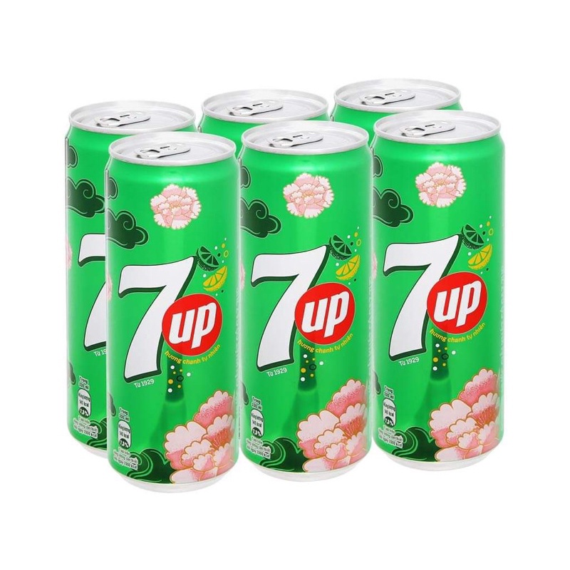 7UP lon hương chanh 6 lon 330ml | Shopee Việt Nam
