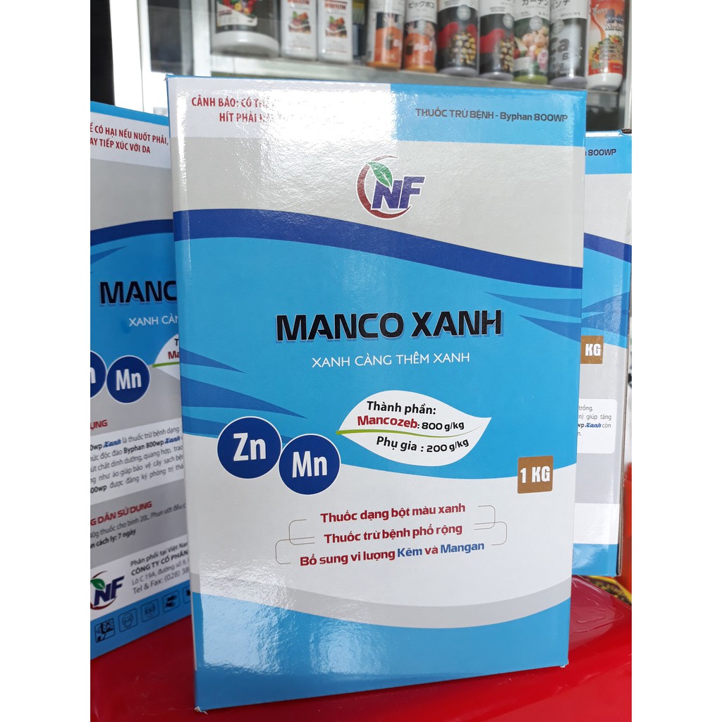 MANCO XANH - thuốc Mancozeb xanh hộp 1kg | Shopee Việt Nam