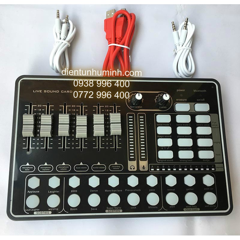 SOUND CARD THU ÂM LIVE STREAM K9 KẾT NỐI BLUETOOTH ĐẲNG CẤP | Shopee ...