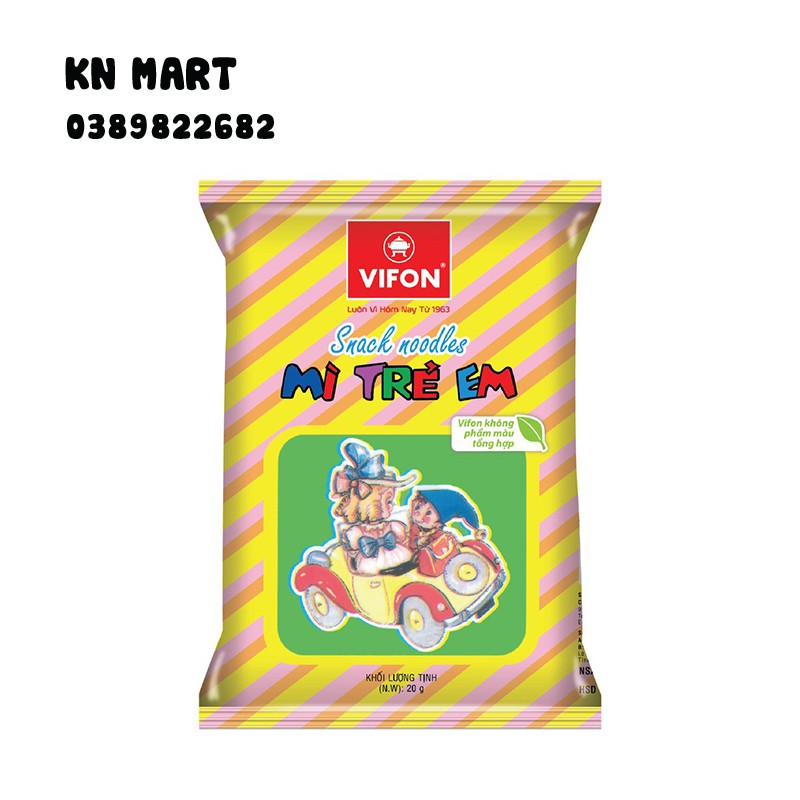 Mì Trẻ Em (Snack Noodles) Vifon Gói (50 gói 20g/bịch 1000g) | Shopee ...